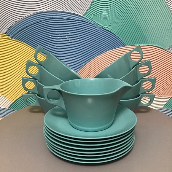 Texas Ware | Dining | Vintage Rare Teal Original Texas Ware Plastic Set ...